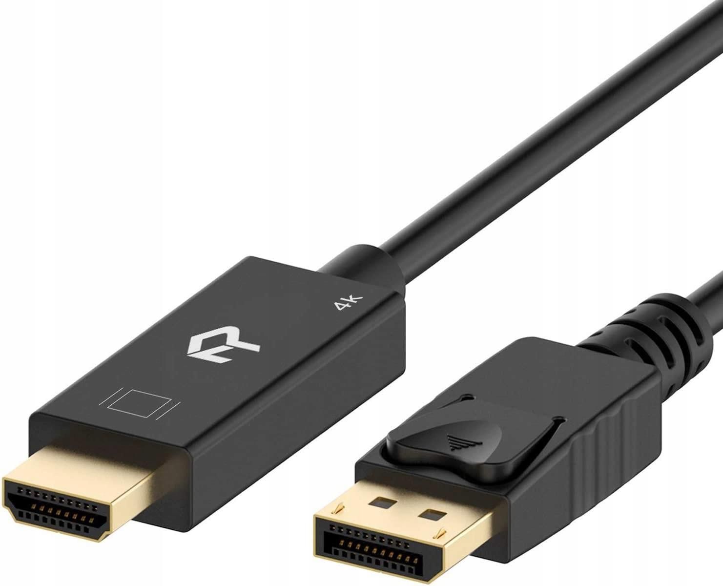 Adapter Hdmi Na Displayport 1,8M Czarny Kabel - Opinie i ceny na Ceneo.pl