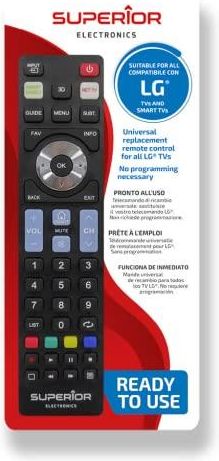 Pilot do telewizora Superior Electronics SUPTRB007 Uniwersalny Czarny ...