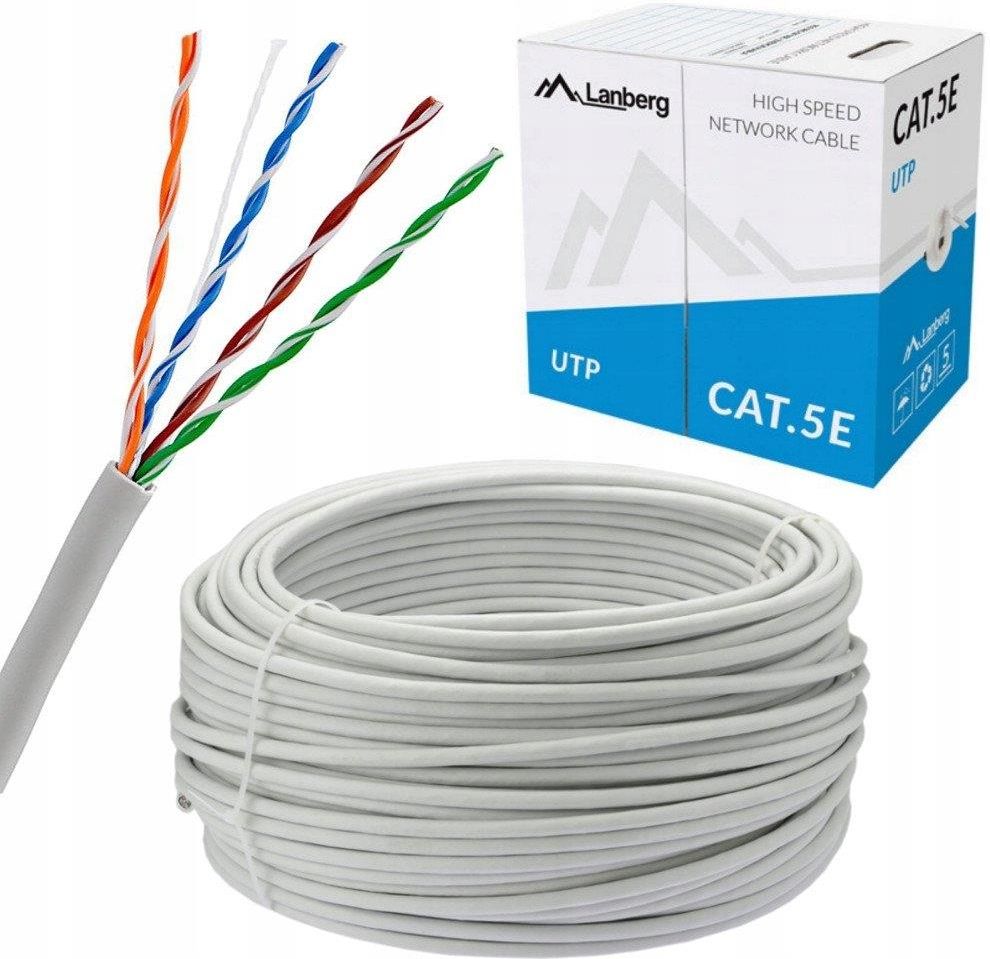 Lanberg Lan Utp Kat 5E Drut 100m (LCU510CC0305S100) - Opinie i ceny na Ceneo.pl