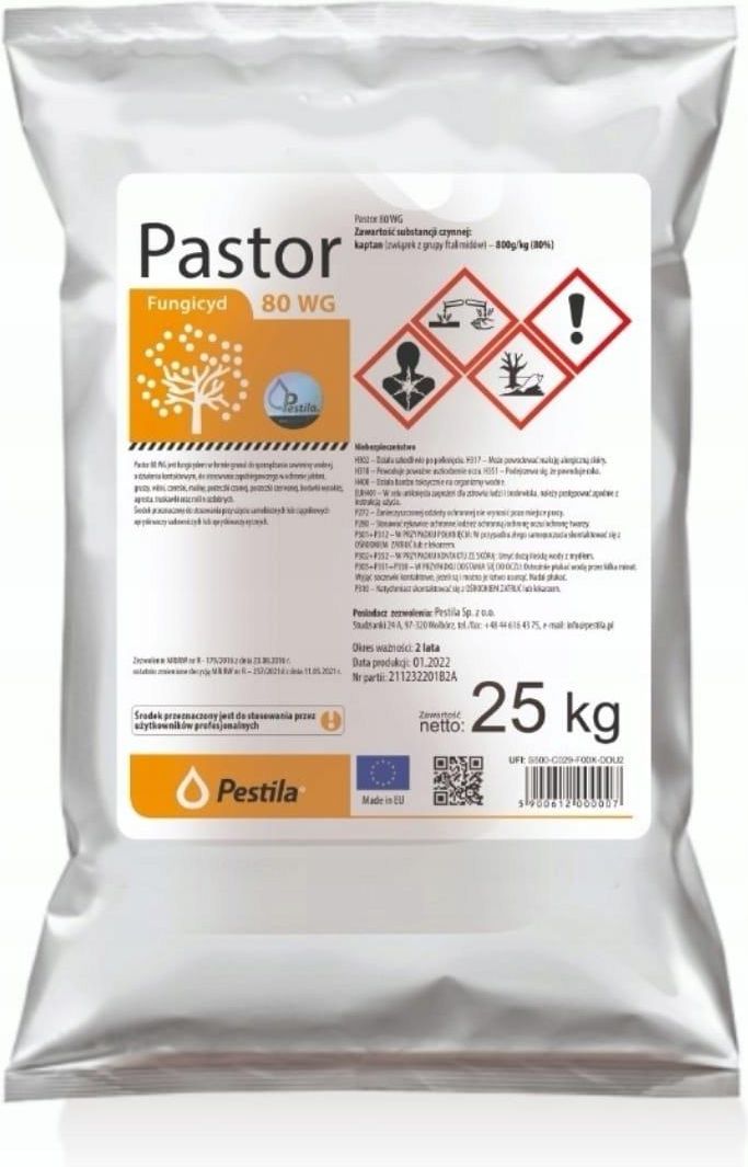 Pastor 80 Wg Kaptan 25Kg Fungicyd - Ceny i opinie - Ceneo.pl
