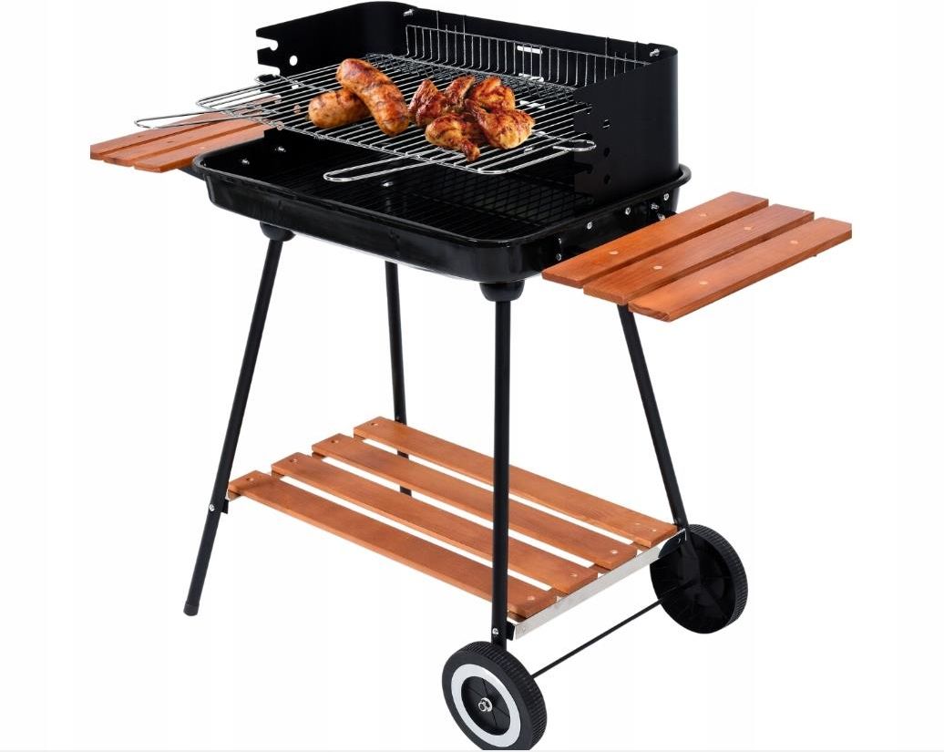 Duży Grill Ogrodowy Węglowy Z Półkami 53cm Zestaw - Ceny i opinie ...