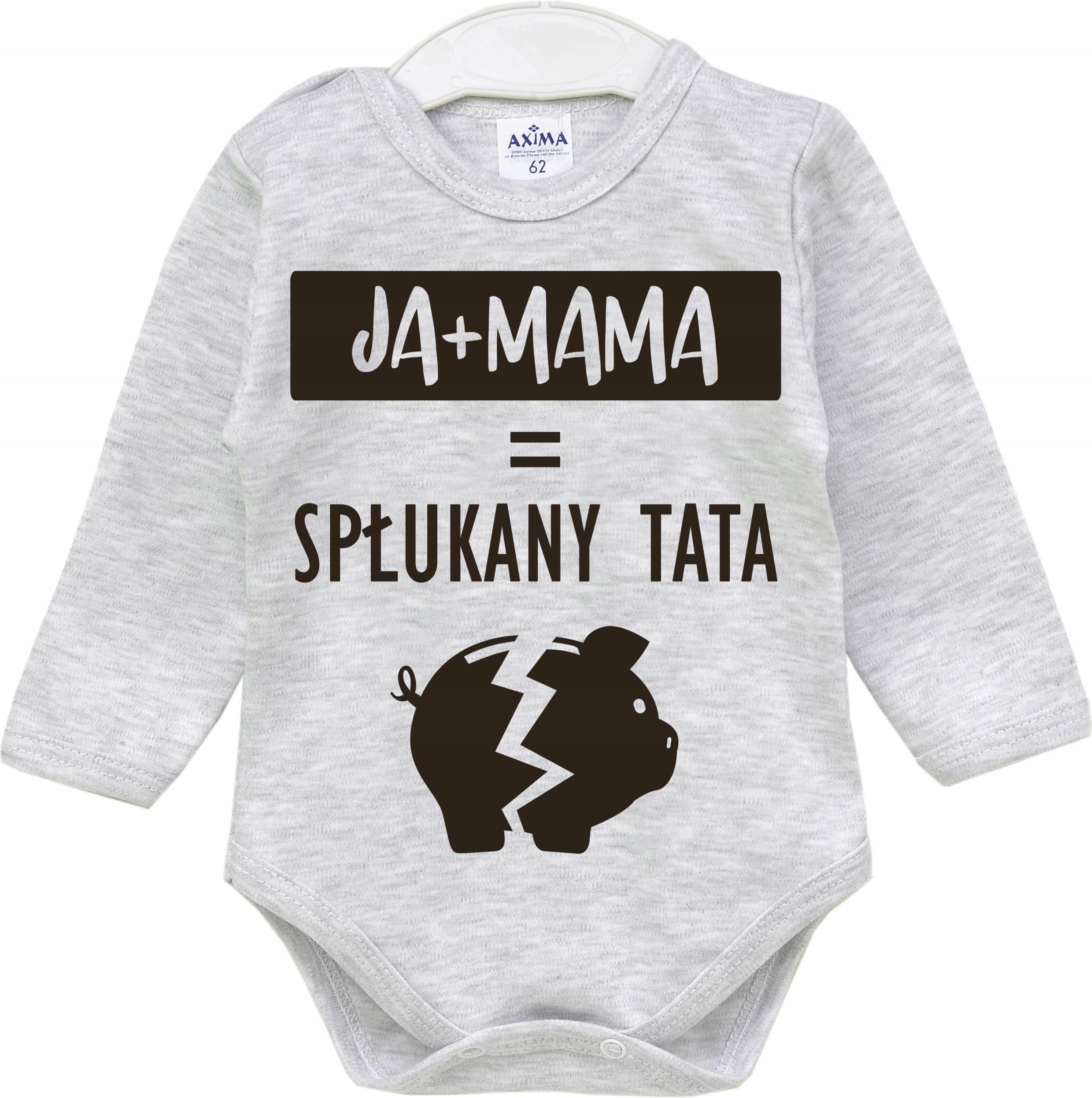 Body napisy Ja + Mama = Spłukany Tata r. 98 - Ceny i opinie - Ceneo.pl