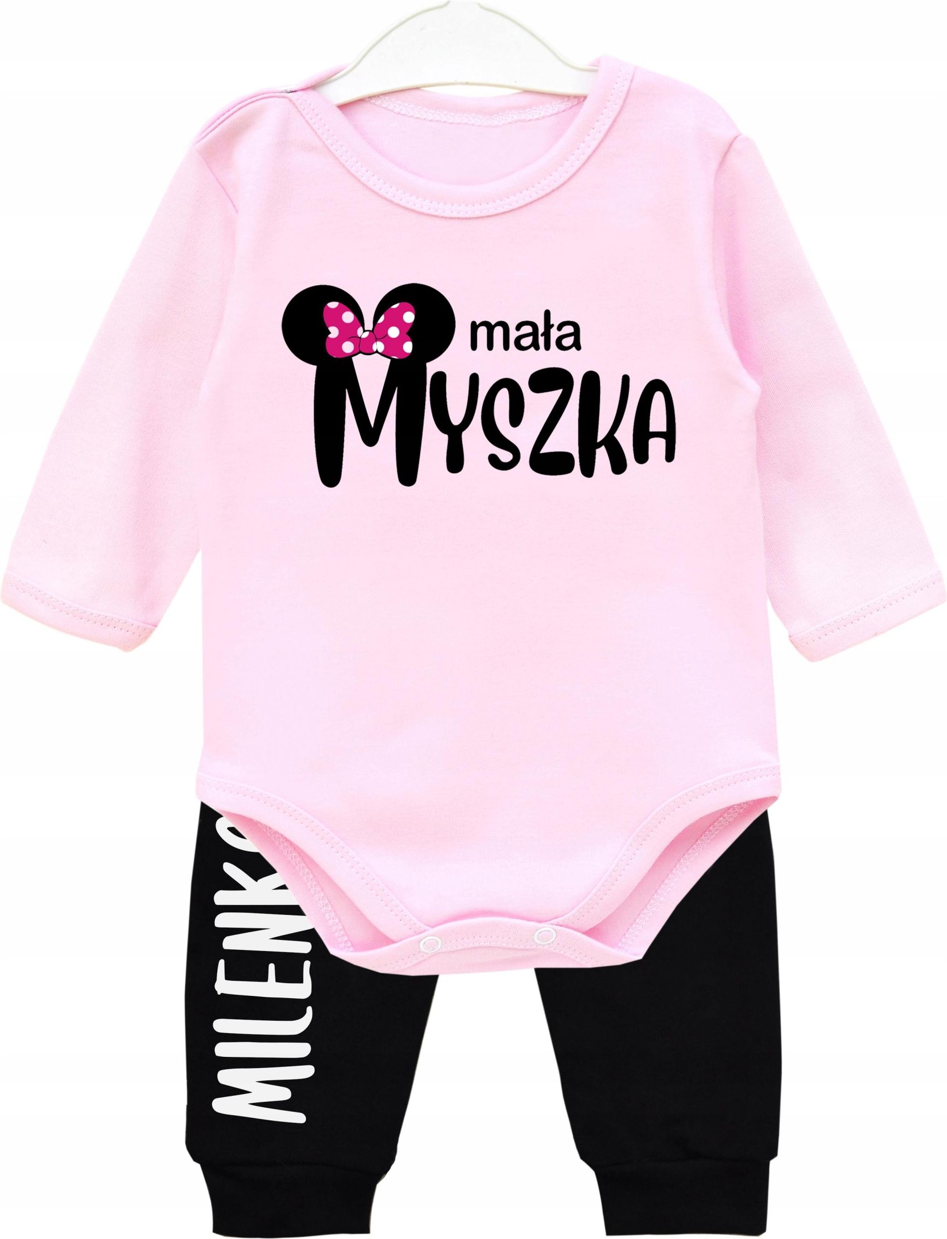 Komplet body spodnie Mała Myszka IMIĘ DZIECKA r 62 - Ceny i opinie ...