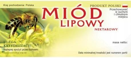 Etykieta Na Miód Lipowy 100 Szt Etykiety Lipa - Opinie i atrakcyjne ...