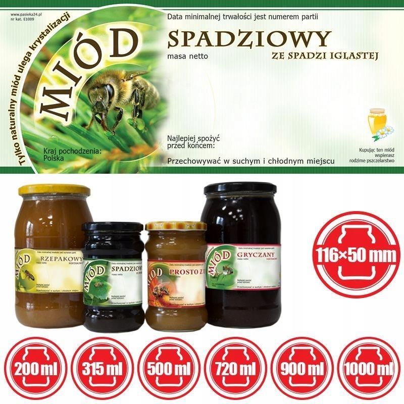 Etykieta Na Miód Spadziowy 100 Szt Etykiety Spadź - Opinie i atrakcyjne ...
