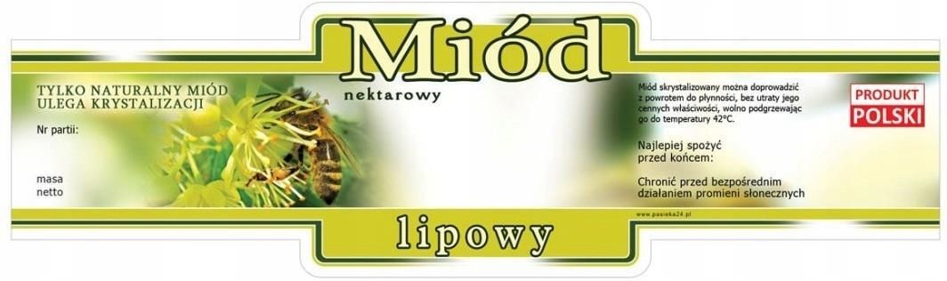Etykieta Duża Na Miód Lipowy 100 Szt Etykiety Lipa - Opinie i ...