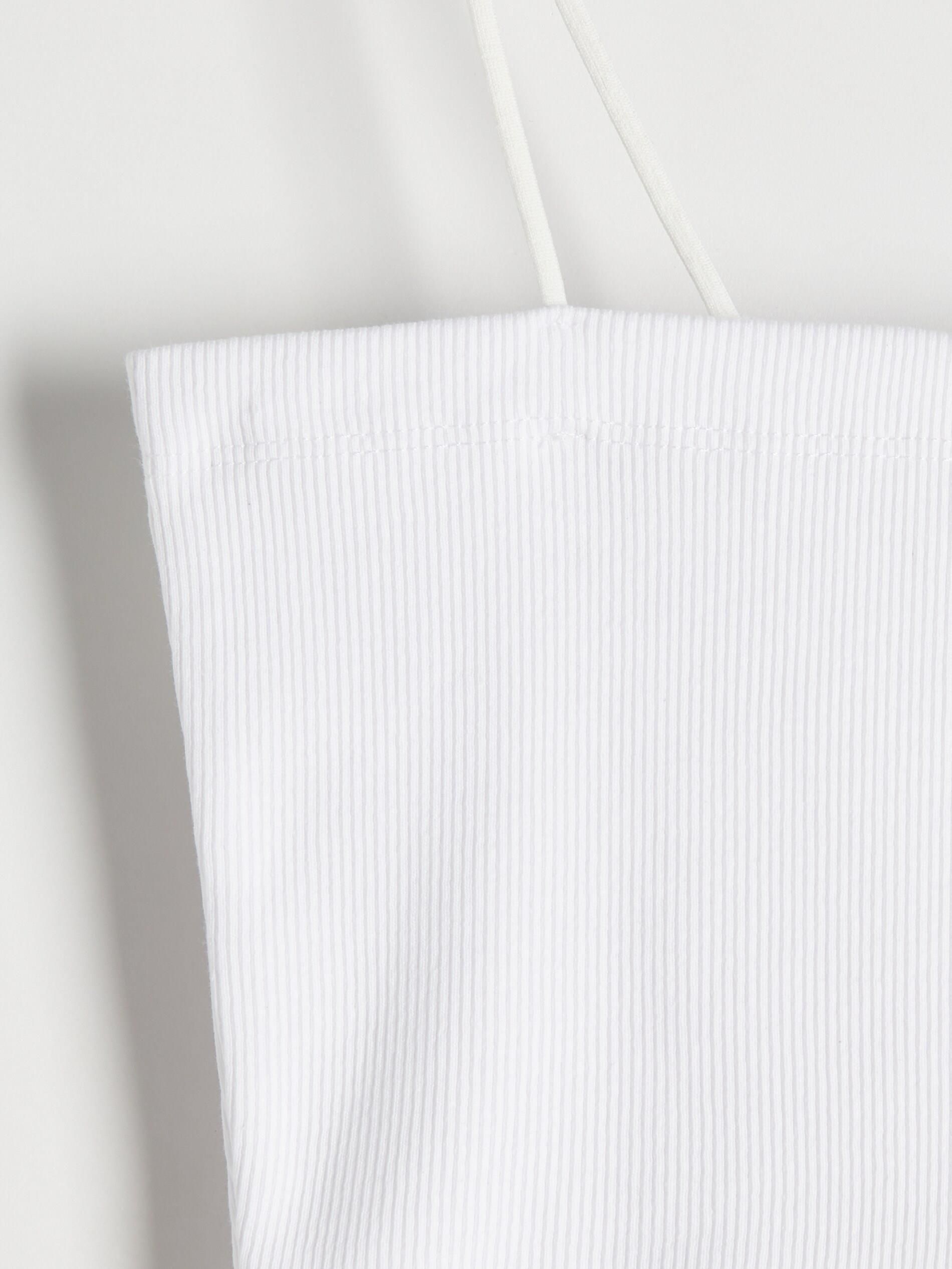 Reserved - Crop top na ramiączkach - Biały - Ceny i opinie - Ceneo.pl