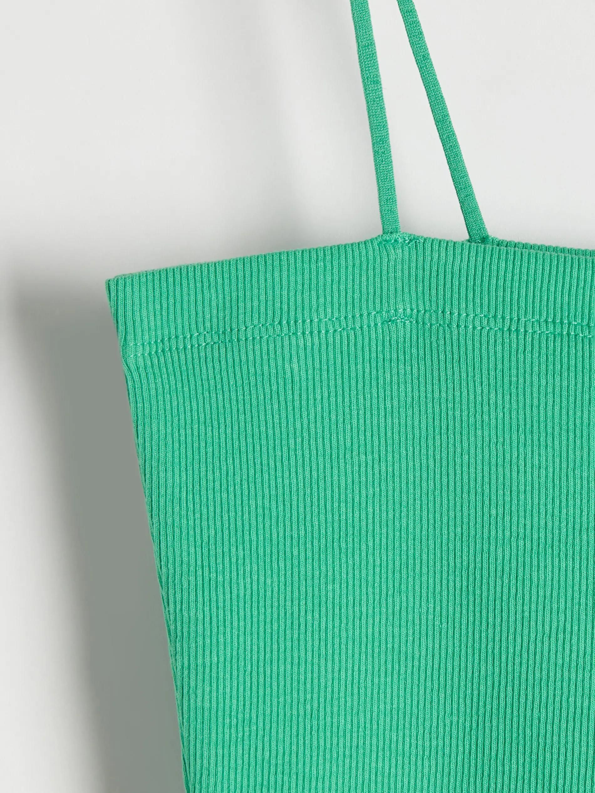 Reserved - Crop top na ramiączkach - Zielony - Ceny i opinie - Ceneo.pl