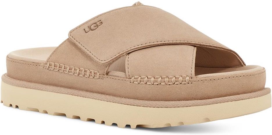 Damskie Klapki Ugg W Goldenstar Cross Slide 1137910-Dri – Beżowy - Ceny ...