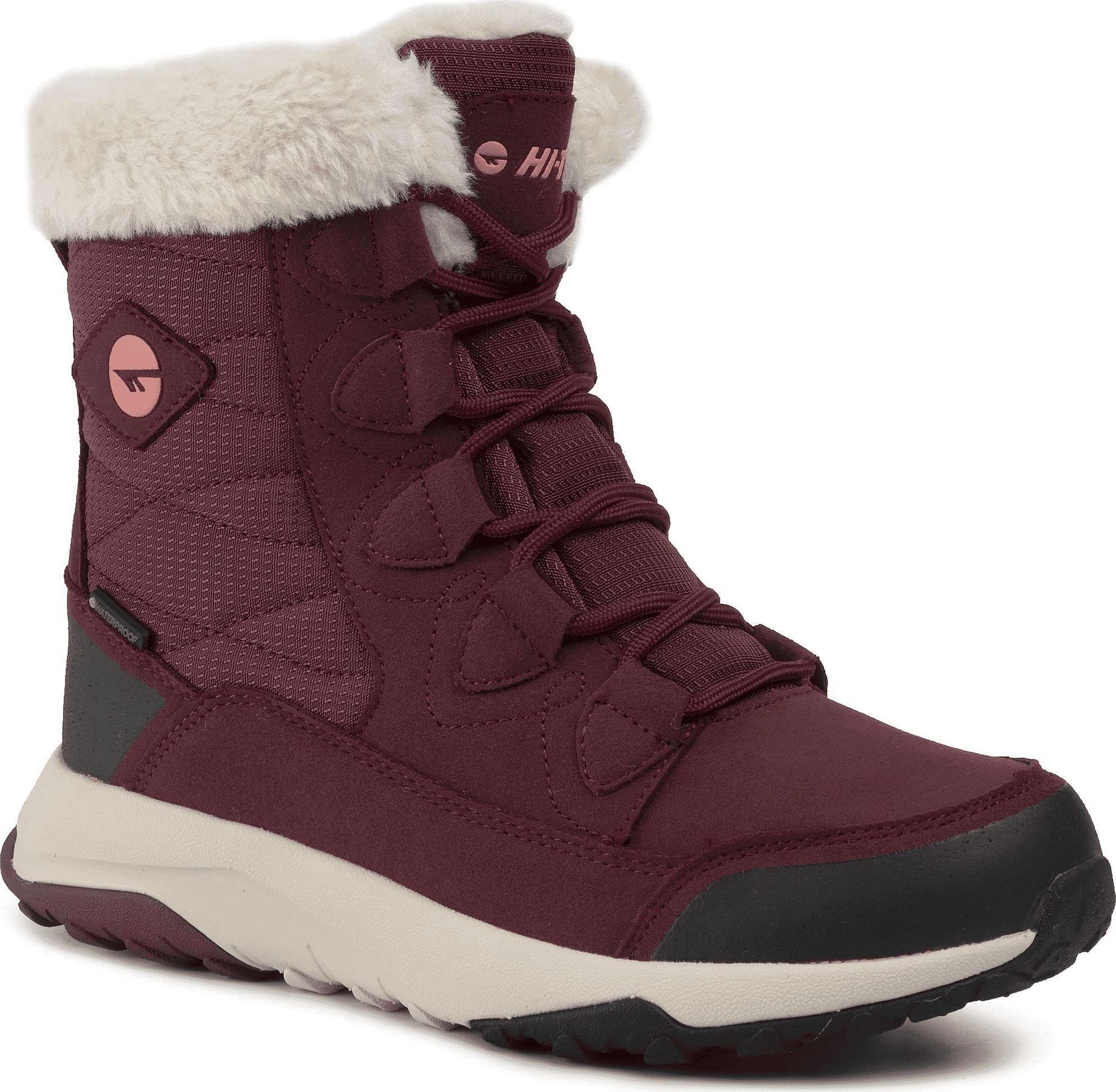 Hi-Tec Buty damskie Mestia Mid Wp Wo's Dark Rose/Watermelon Red/Beige r ...