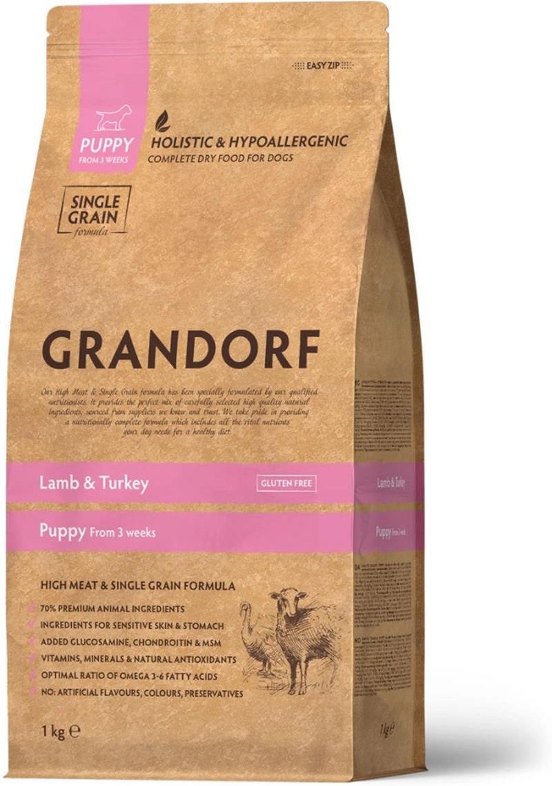 Karma Grandorf Lamb & Turkey Puppy Sucha Karma Dla Szczeniąt 1 kg ...