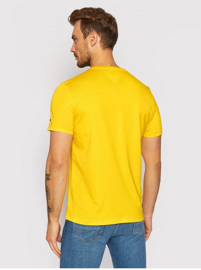 TOMMY HILFIGER T-Shirt Lines MW0MW20164 Żółty Regular Fit M - Ceny i ...