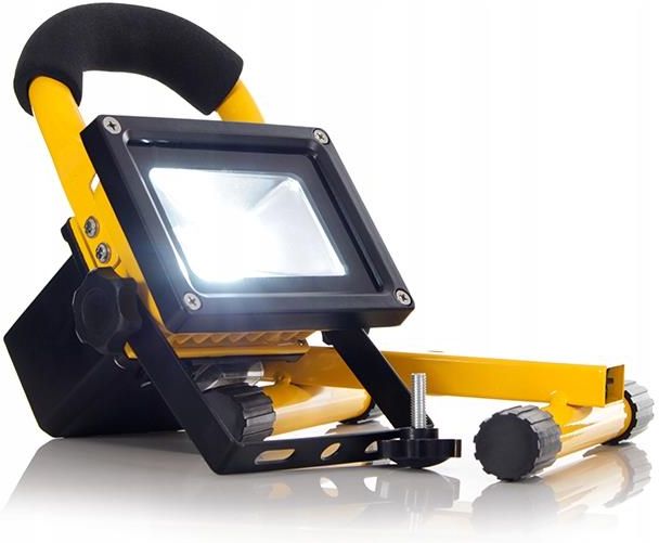 Lampa warsztatowa Led Halogen Reflektor 10W Bezprzewodowy Akumulatorowy ...