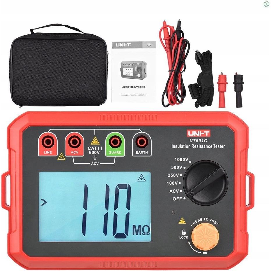 Uni-T Cyfrowy Miernik Rezystancji Izolacji Zestaw Ut501C - - Opinie i ceny na Ceneo.pl