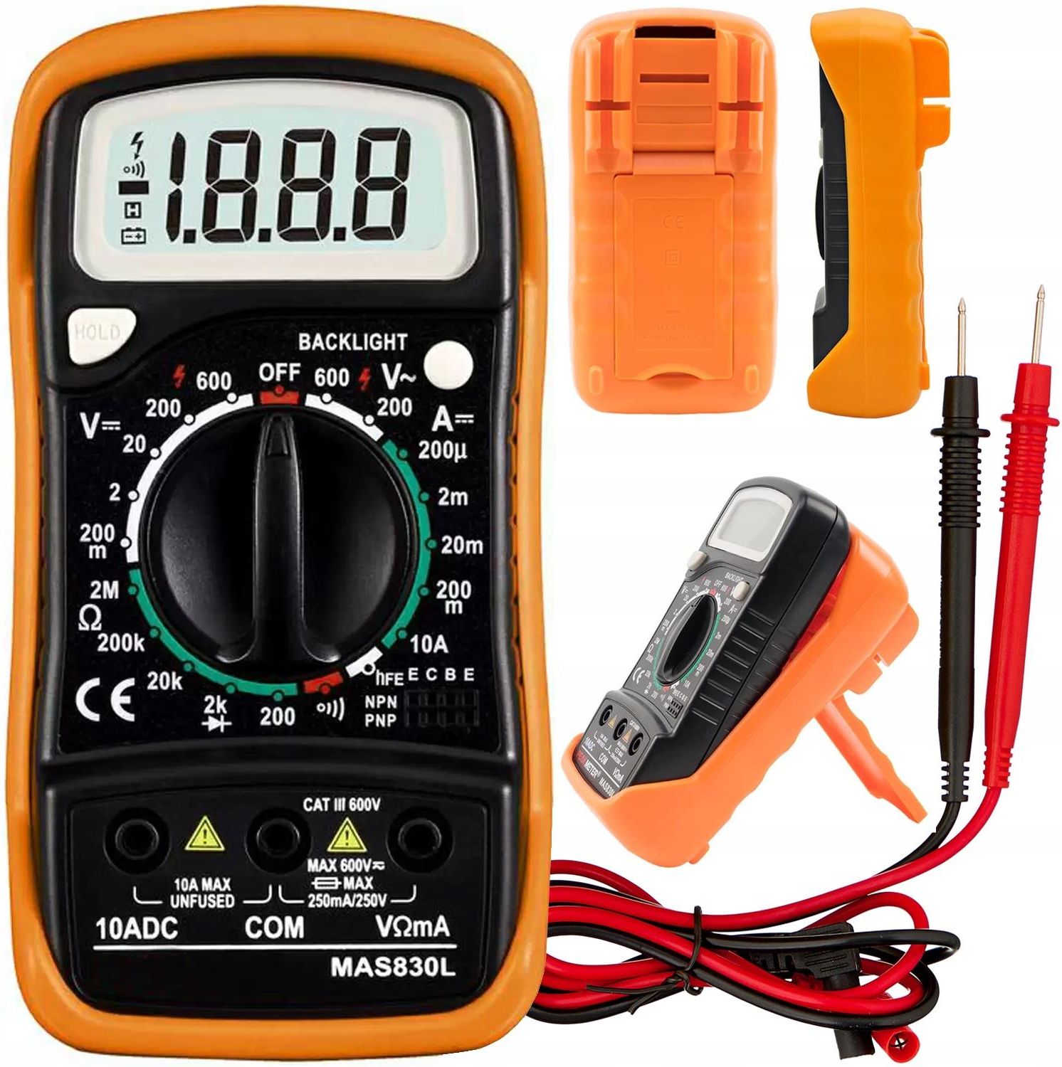 Digital Multimeter Multimetr Miernik Prądu Elektryczny Uniwersalny ...