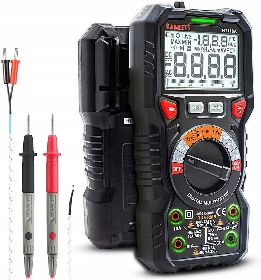 Kaiweets Ht118A Digital Multimeter - - Opinie i ceny na Ceneo.pl