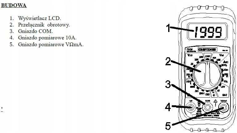 Cem Uniwersalny Miernik Cyfrowy 600V Lcd Dt-991 - - Opinie i ceny na Ceneo.pl