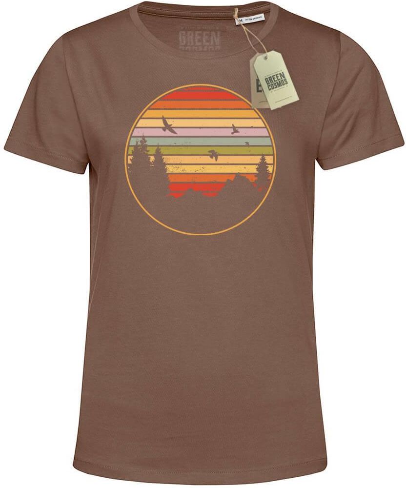 MOUNTAINS RETRO koszulka damska mocha S - Ceny i opinie - Ceneo.pl