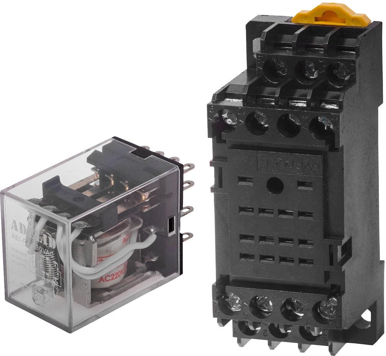 Adelid Stycznik Przekaźnik 230V Ac 2X5A 1X10A Z Podstawką - Opinie i ...