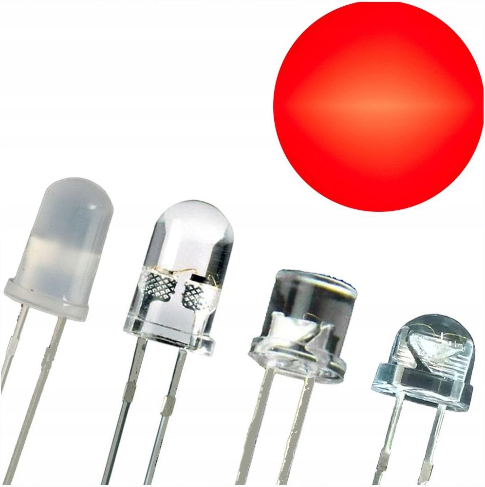 Lokta X50 Diody Led 5Mm Czerwone 630Nm 4 Rodzaje Dip - Opinie i ceny na ...