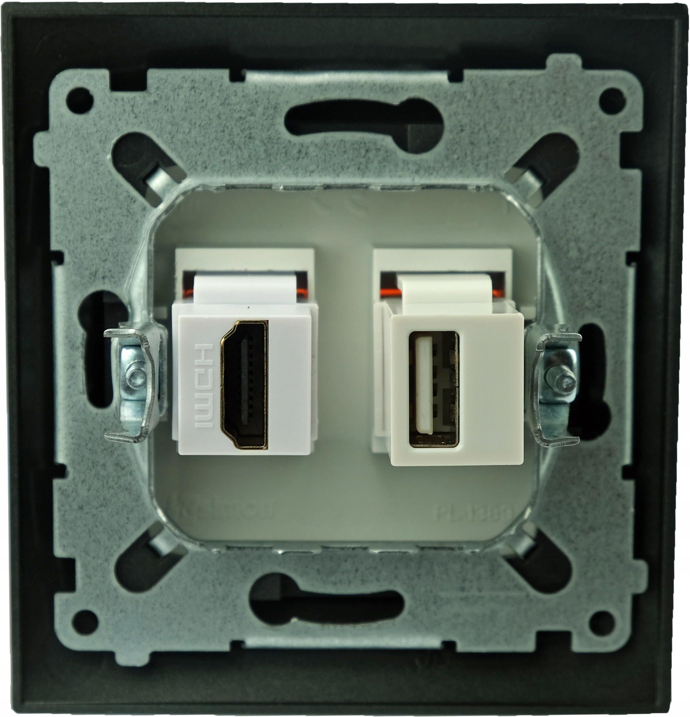 Gniazdo elektryczne Kontakt Simon Gniazdo Ścienne Podtynkowe 1 Usb Hdmi ...