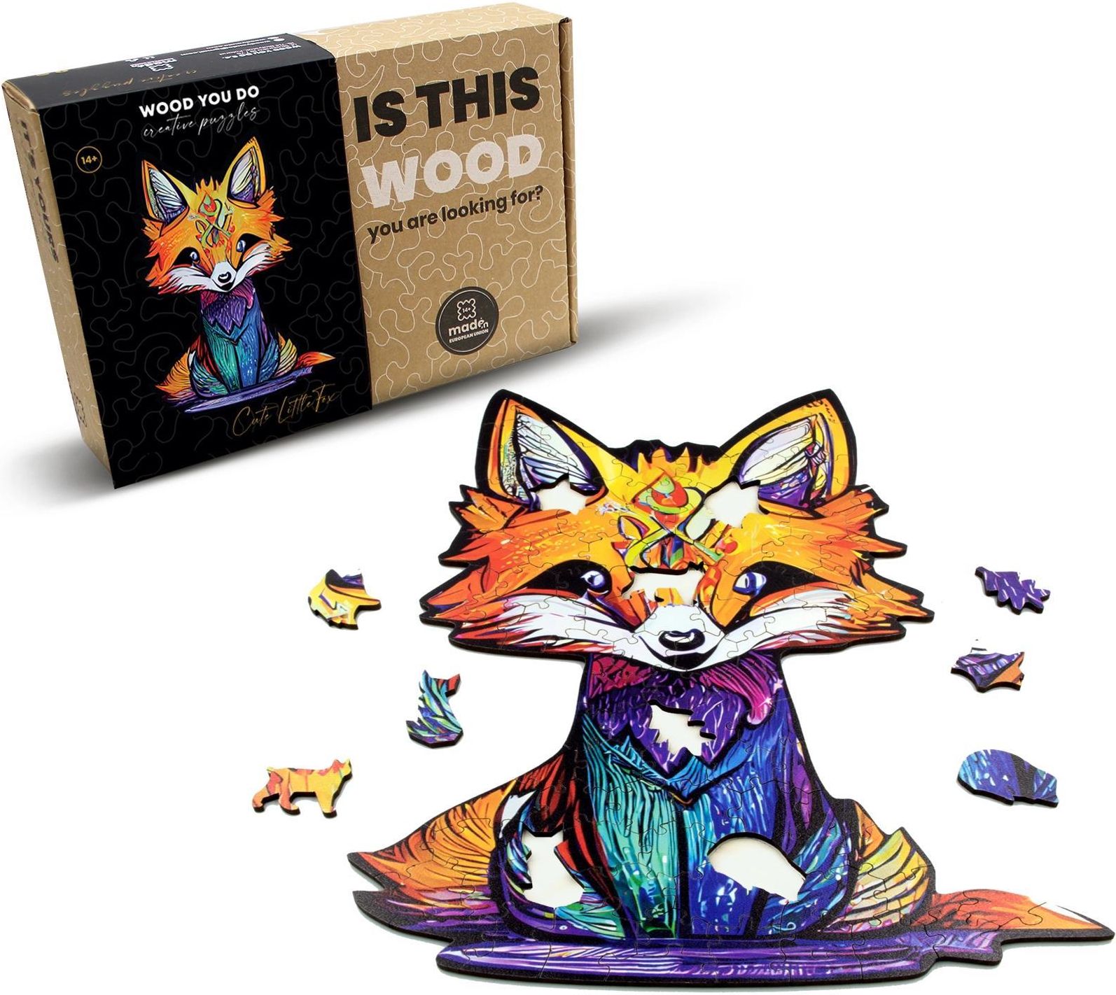 Puzzle drewniane LIS , Cute Little Fox , 140 elementów , A4 - Ceny i ...