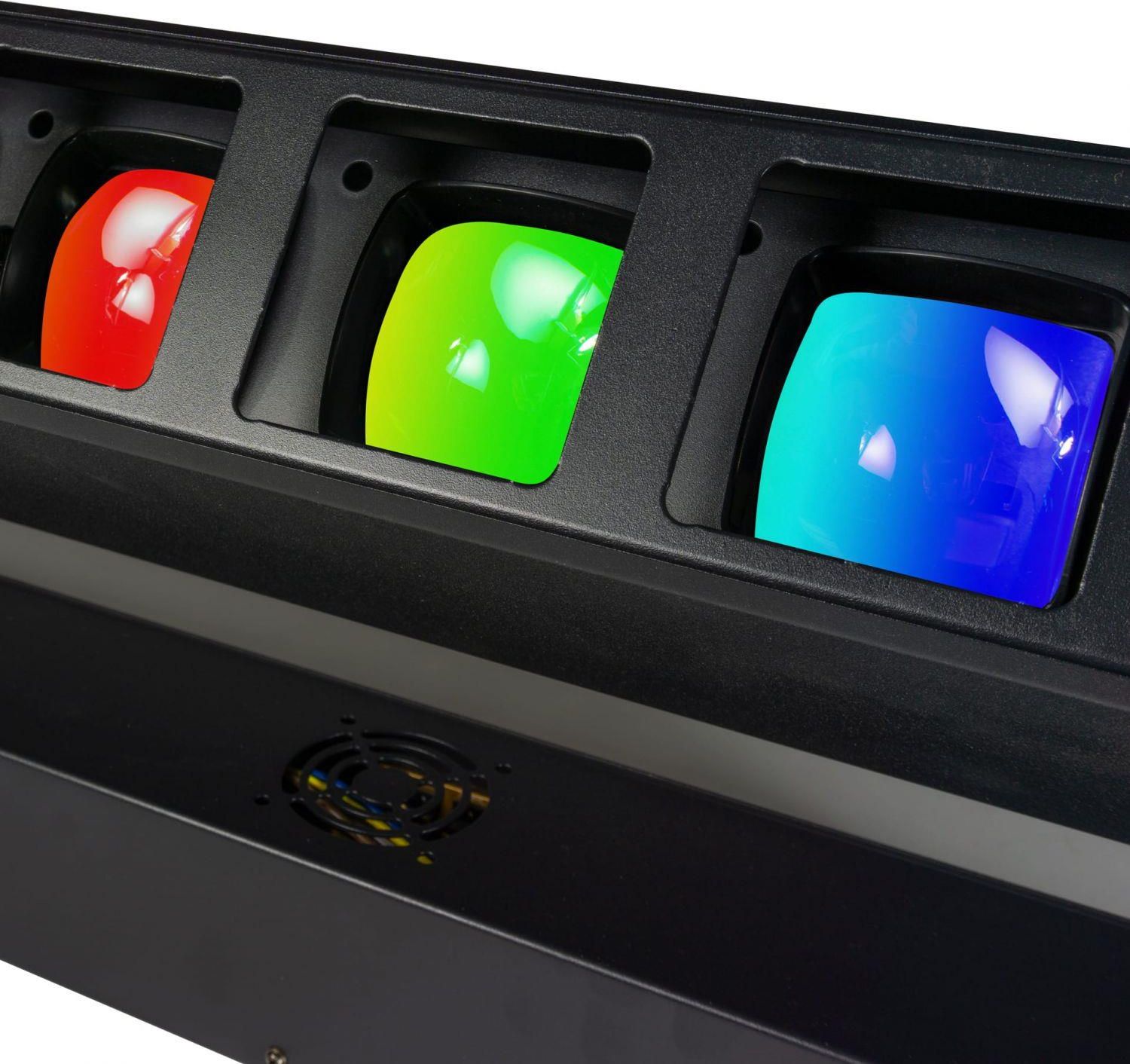 Flash LED MOVING HEAD BAR 10x40W RGBW 2 SECTIONS ZOOM 3,5°-55° 10 ...