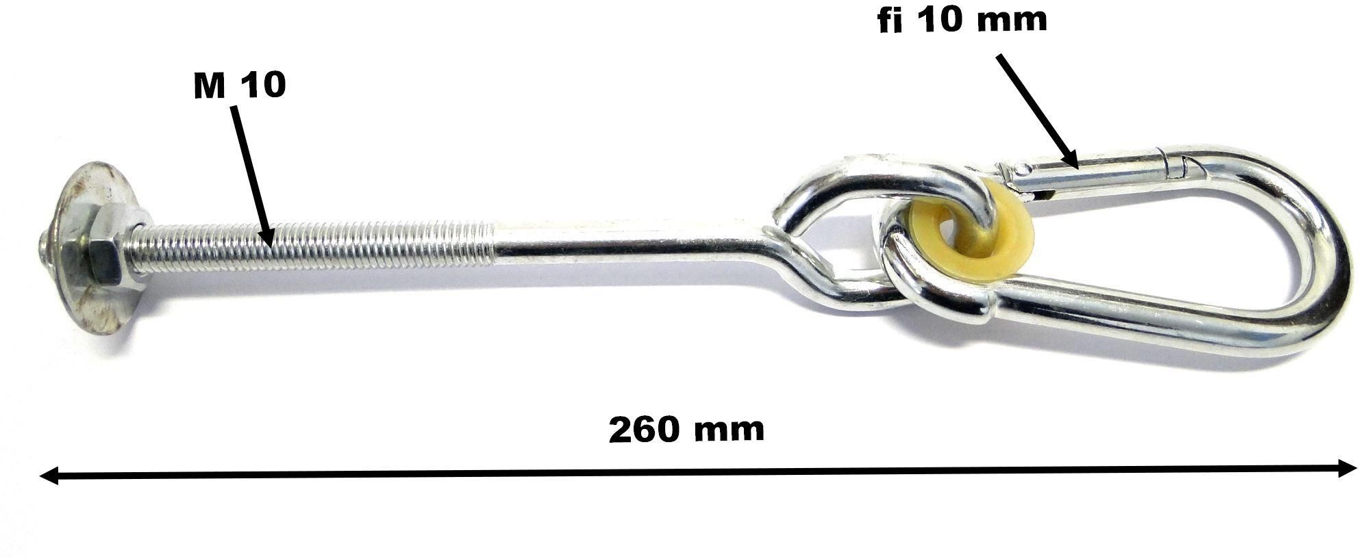 Akcesoria do mebli ogrodowych Hak Mocowanie Huśtawki Karabińczyk M10 ...