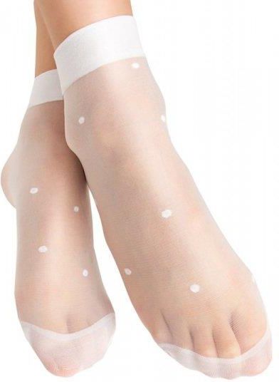 Skarpetki dziewczęce Noviti Julia SM 004 G 01 2-pak kropki białe - Ceny i opinie - Ceneo.pl