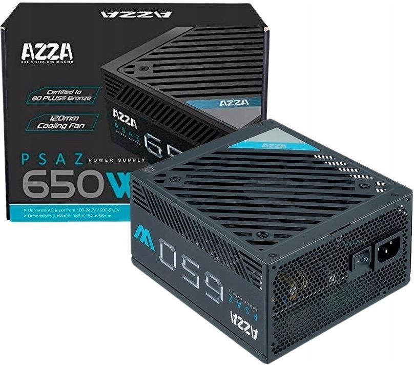 Zasilacz Azza Zasilacz komputerowy Psaz 650W 80+ Bronze (ADZ650 ...