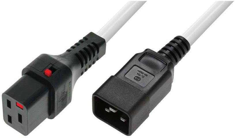 Zasilacz UPS Digitus Kabel Iec Lock przedłużacz 2m c20 c19 White ...