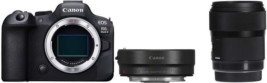 Aparat cyfrowy Canon EOS R6 Mark II + adapter Canon EOS R Mount EF-EOS ...