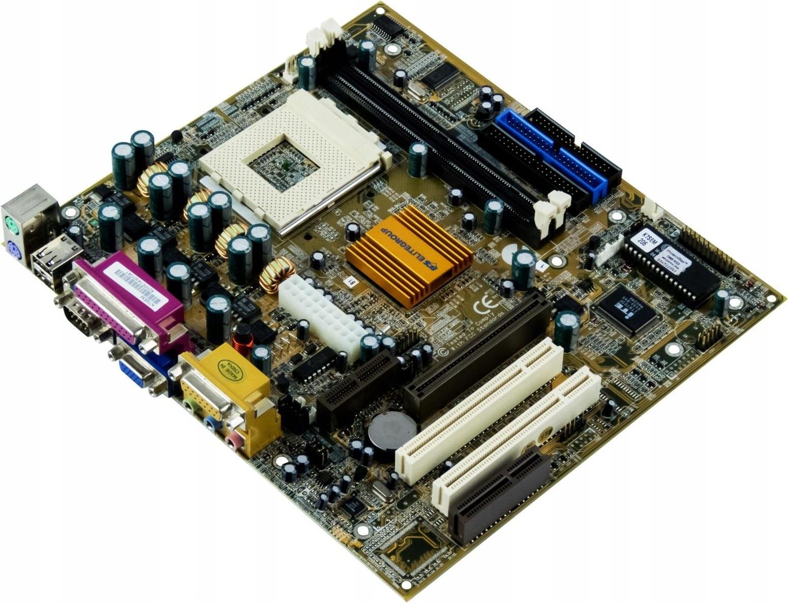 Podzespoły do laptopa Ecs Elitegroup Socket 462 Sdram microATX (K7SEM ...