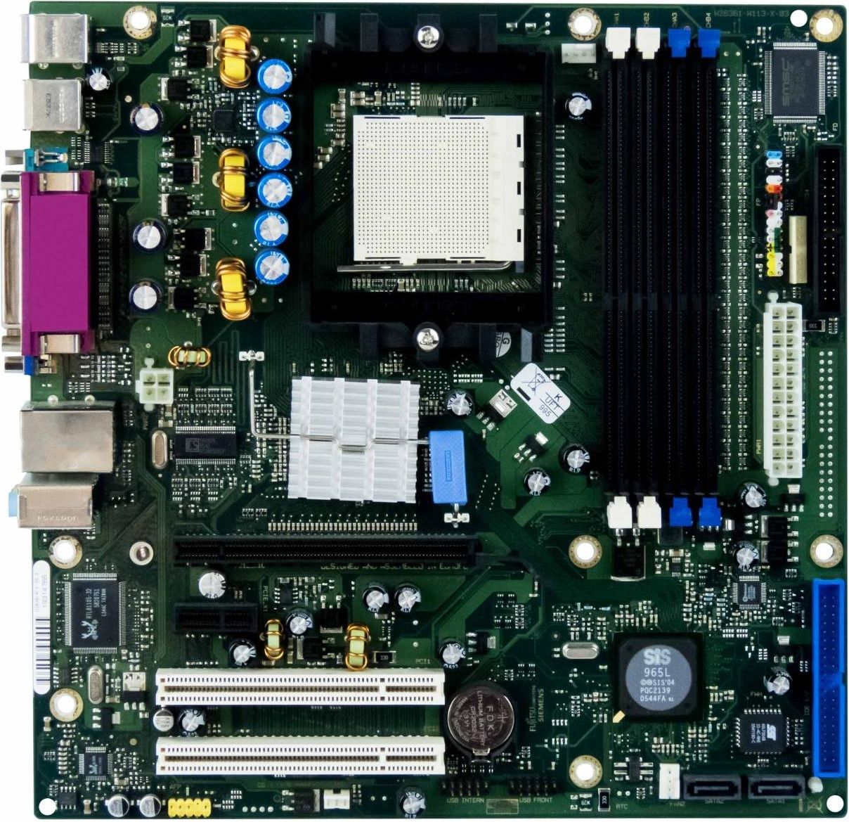 Podzespoły do laptopa Fujitsu D2030-A12 GS2 Socket 939 Ddr PCIe Pci ...