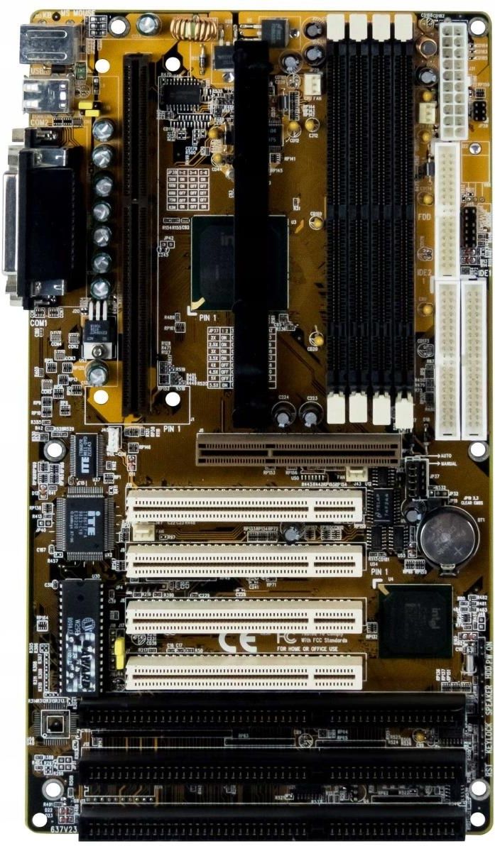 Podzespoły do laptopa Shuttle Slot 1 Sdram Agp Pci Isa (637V23 ...
