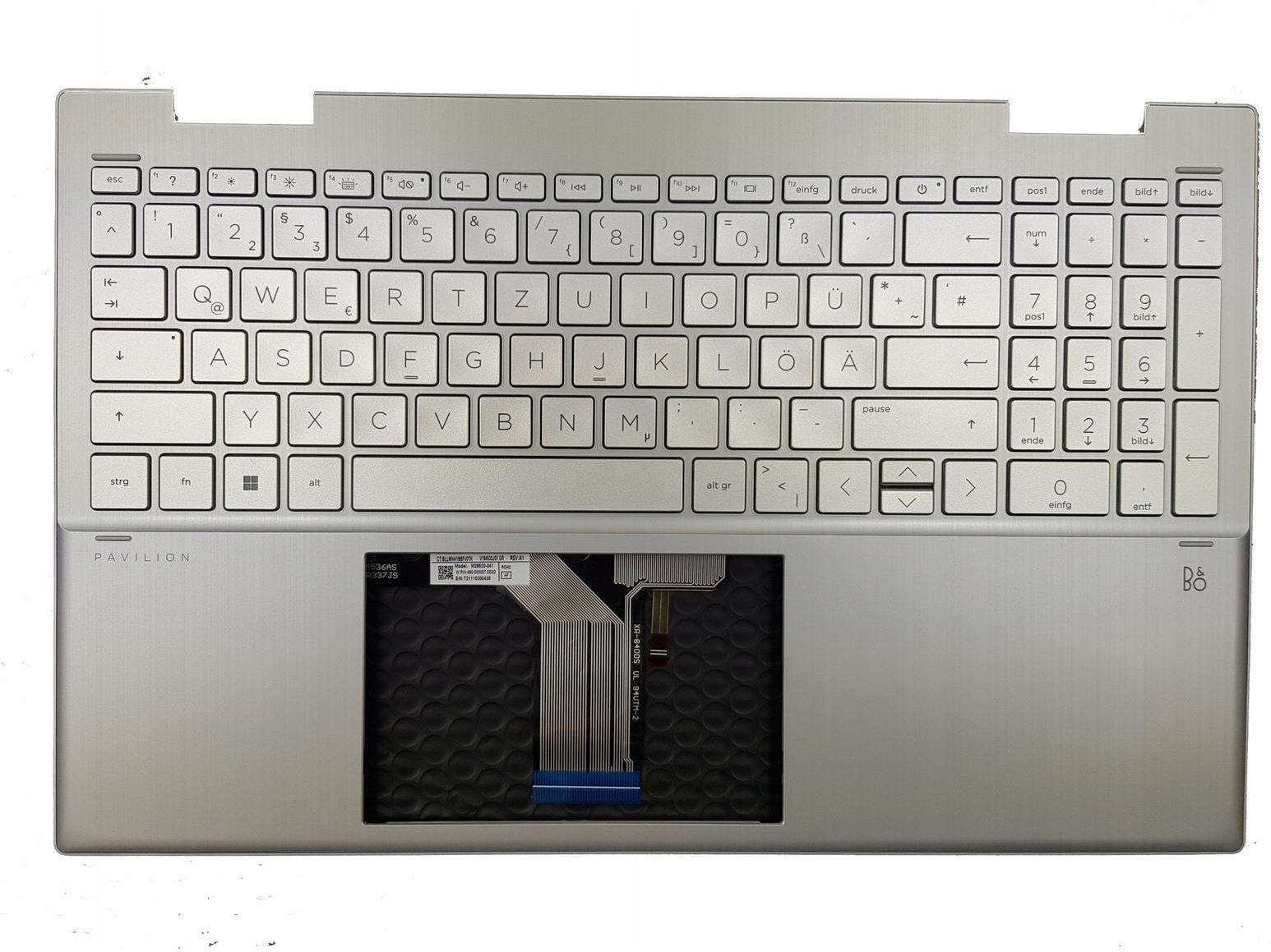 Podzespoły do laptopa Hp Pavilion 15-EG palmrest obudowa klawiatura Pl ...