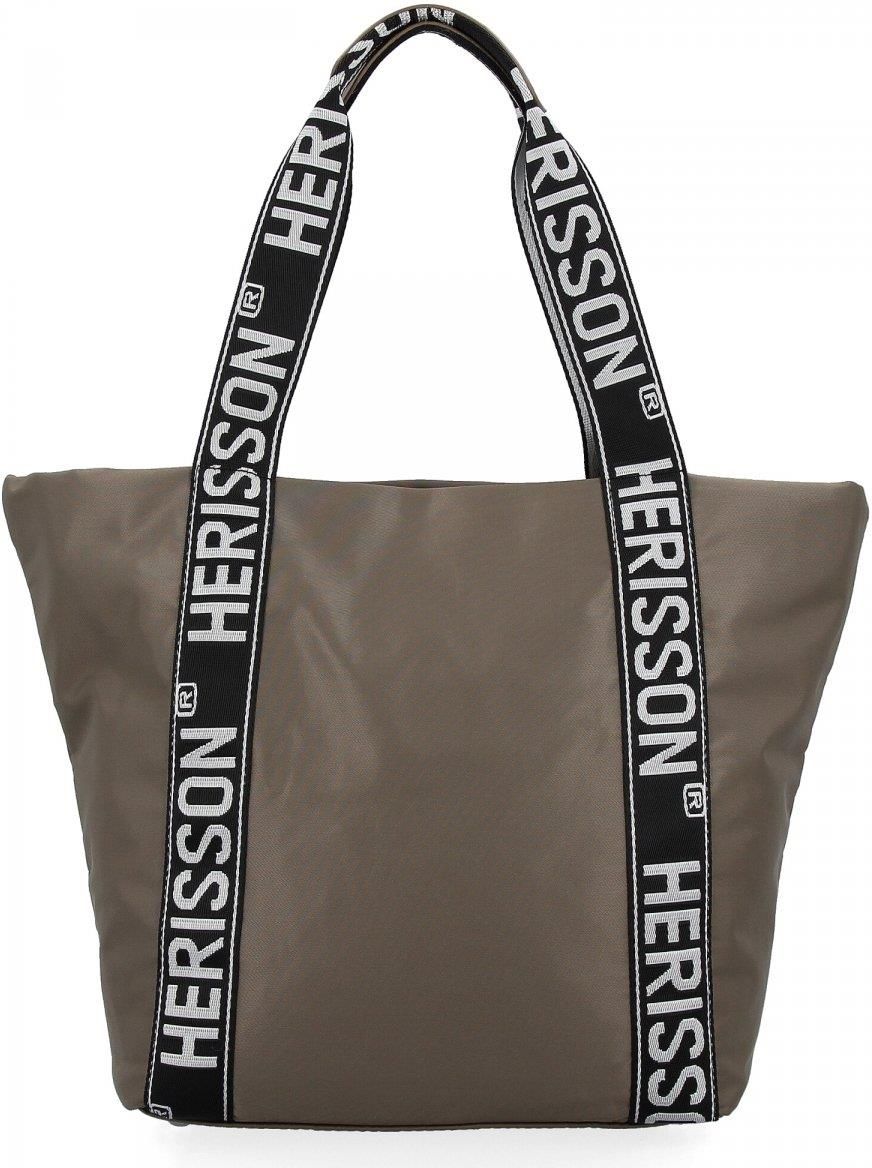 Duża Torebka Damska Shopper Bag firmy Herisson Khaki (kolory) - Ceny i ...