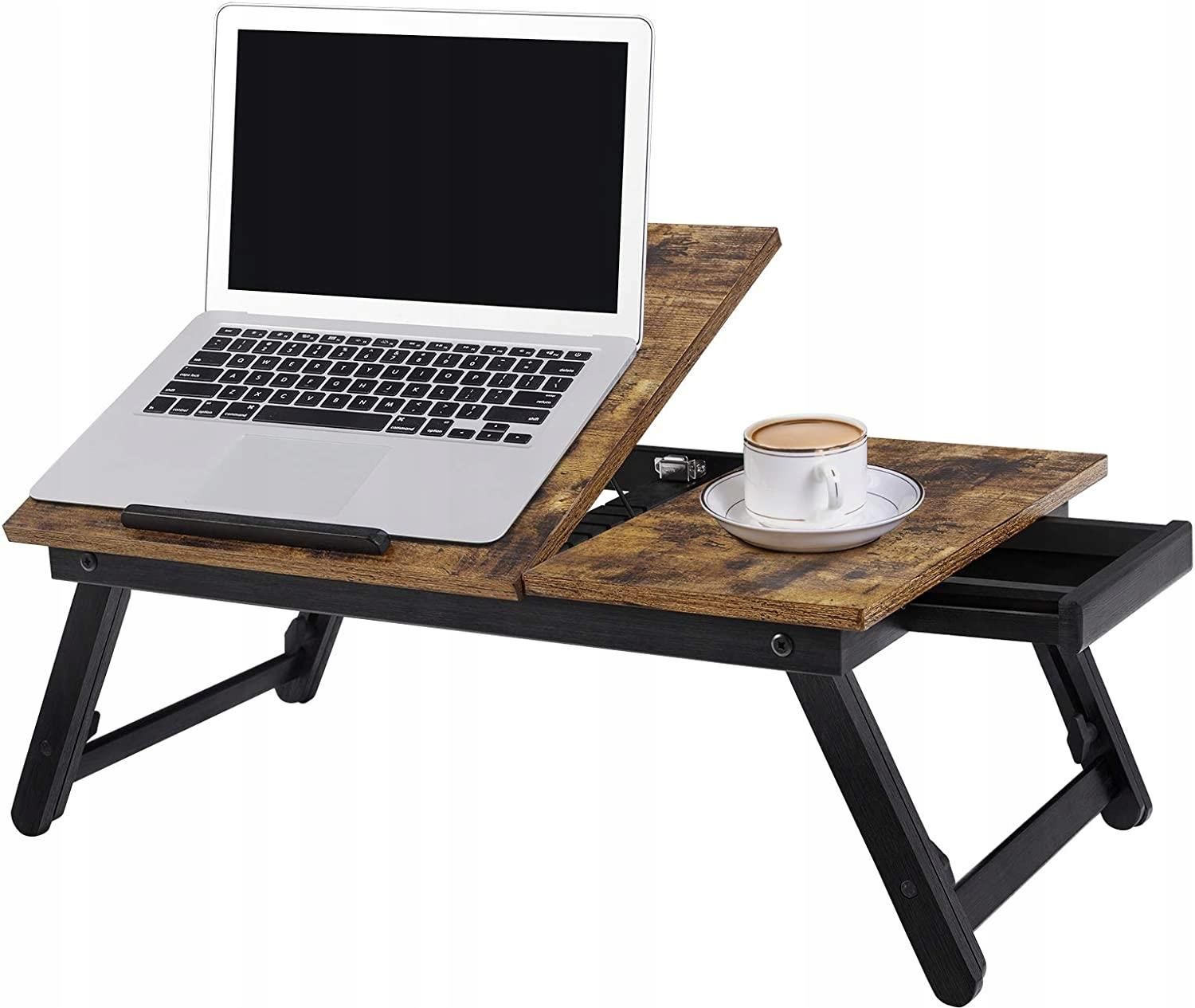 Songmics Stolik Pod Laptopa Taca Do Łóżka Składany Loft (LLD105B01 ...