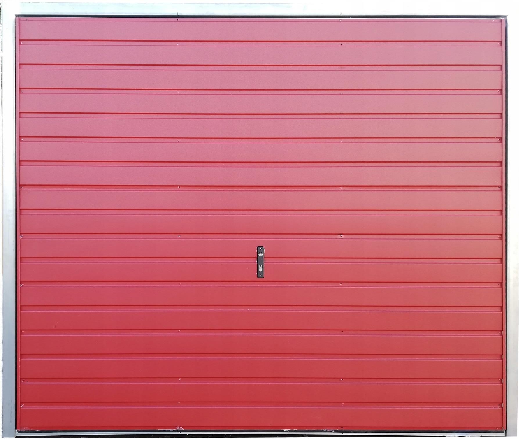 Brama garażowa blaszana 2x2 uchylna do góry, brama antracyt, producent ...