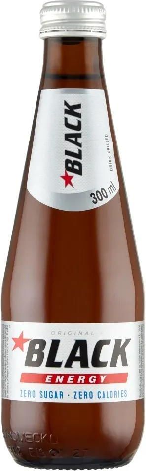 Black Energy Zero Sugar Gazowany Napój Energetyzujący Bez Cukru 300 Ml
