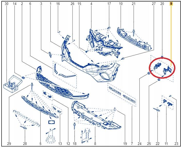 Renault Oe Komplet Wsporników Zderzaka Captur Ii 625268749R - Opinie i ...