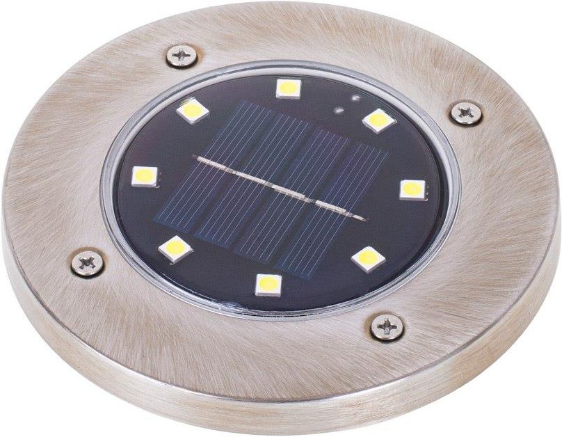 Lampy solarne gruntowe najazdowe ogrodowe 8LED 4szt. ciepły biały ...