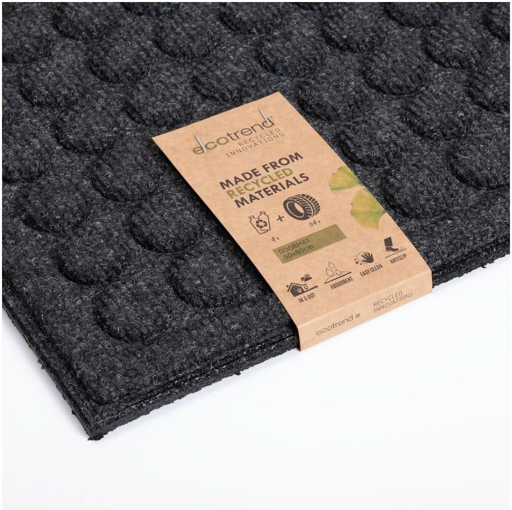 Ecotrend Wycieraczka Wewnętrzna Rounds 80 X 50 Cm Szara Z Recyklingu ...