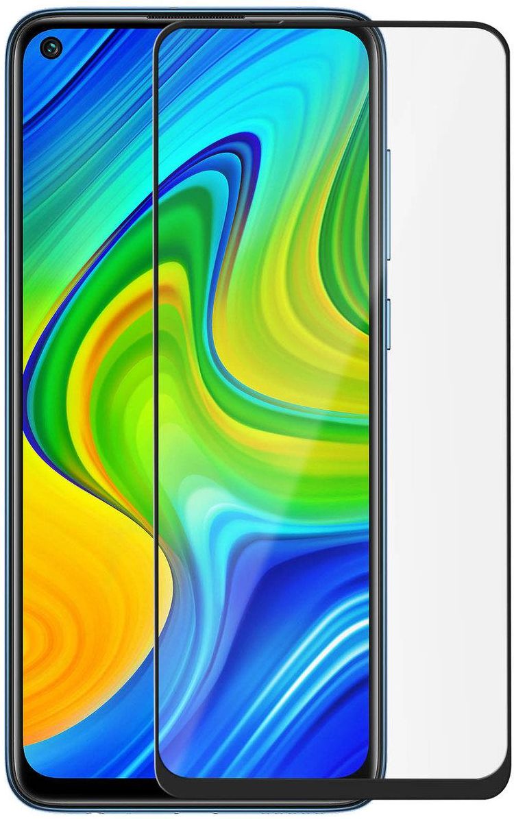 Avizar Tempered Glass Screen Protector For Xiaomi Redmi Note 9 Beveled ...