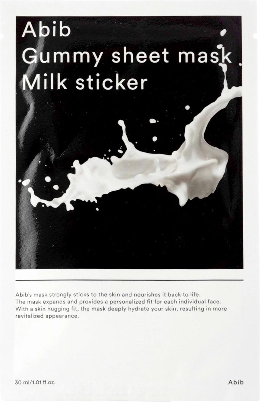 Maseczka Abib Gummy Sheet Mask Milk Sticker Nawilżająco Rozświetlająca ...