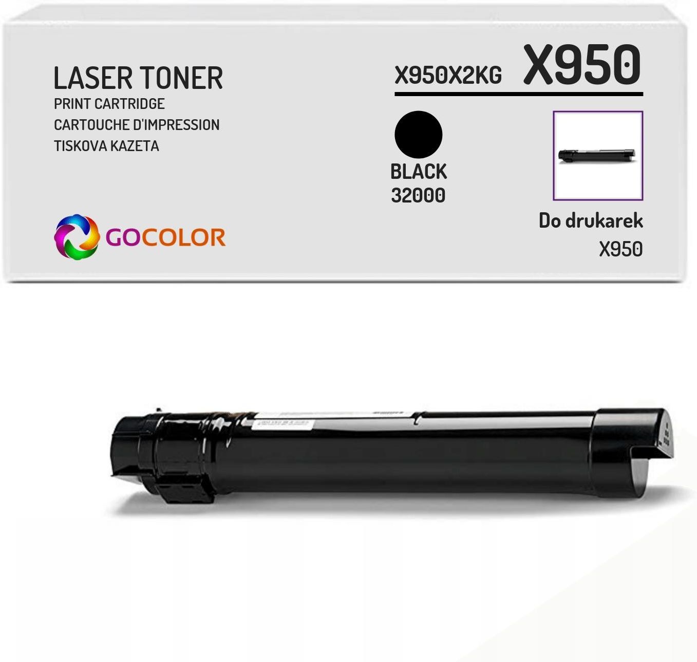 Gocolor Toner X950X2KG do Lexmark X950 X952 X954 Black (ELE867 ...