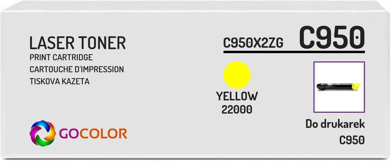 Gocolor Toner do Lexmark C950 C950X2YG Yellow Zamiennik (ELE808 ...