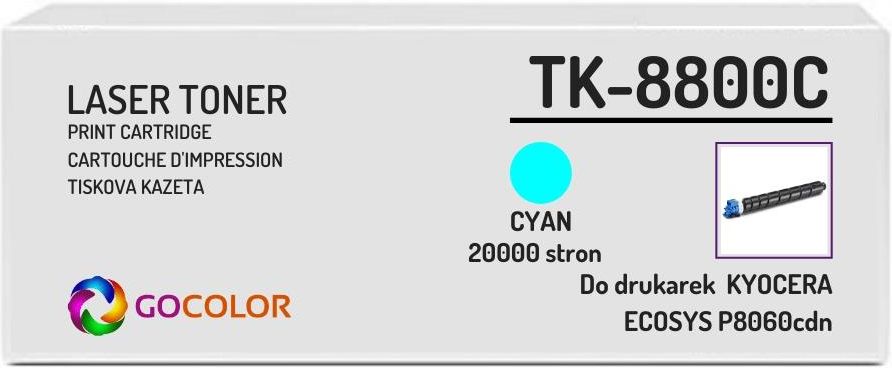 Gocolor Nowy Toner TK-8800C do Kyocera EcoSYS P8060 Cyan (EKY521 ...