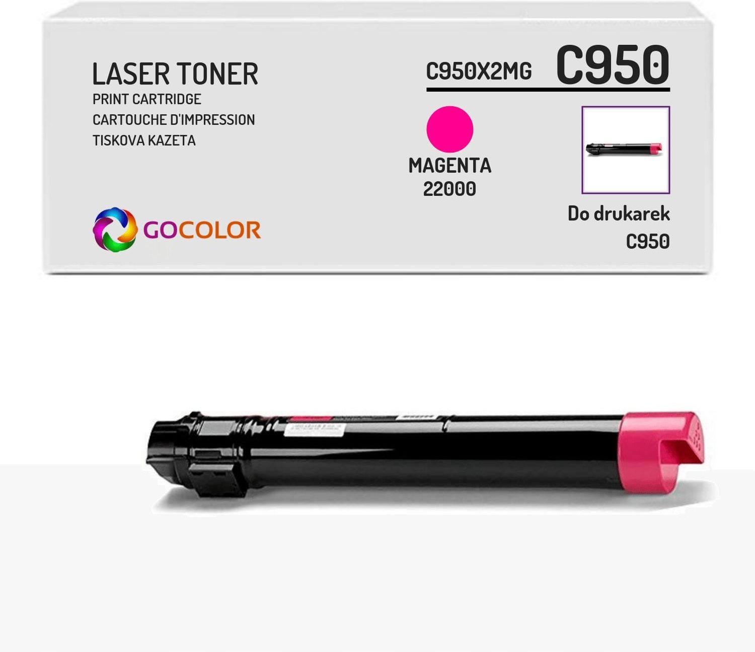 Gocolor Toner do Lexmark C950 C950X2MG Magenta Zamiennik (ELE807 ...