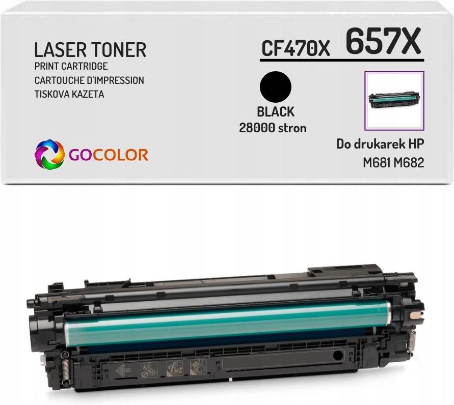 Gocolor Nowy Toner CF470X 657X do Hp Flow Mfp M681 M682 (EHP912 ...